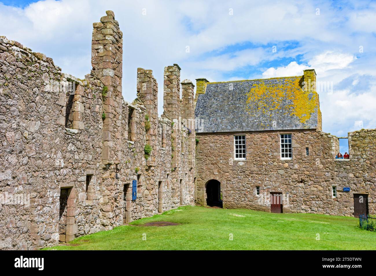The West Range and the Drawing Room from the Quadrangle, Dunnottar ...