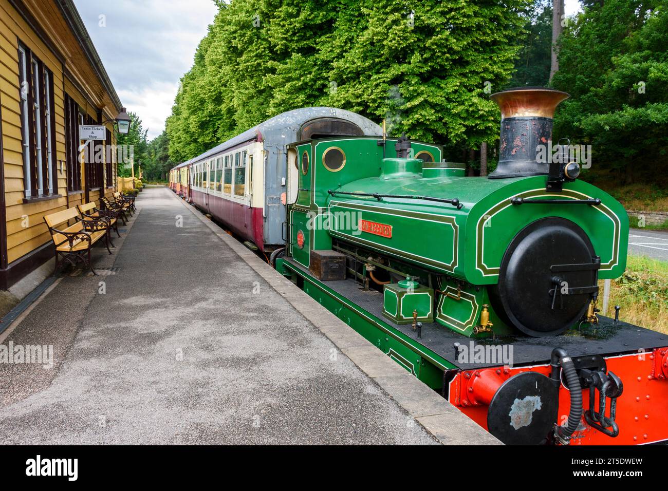 Royal Deeside Railway locomotive Bon-Accord, built by Andrew Barclay in ...