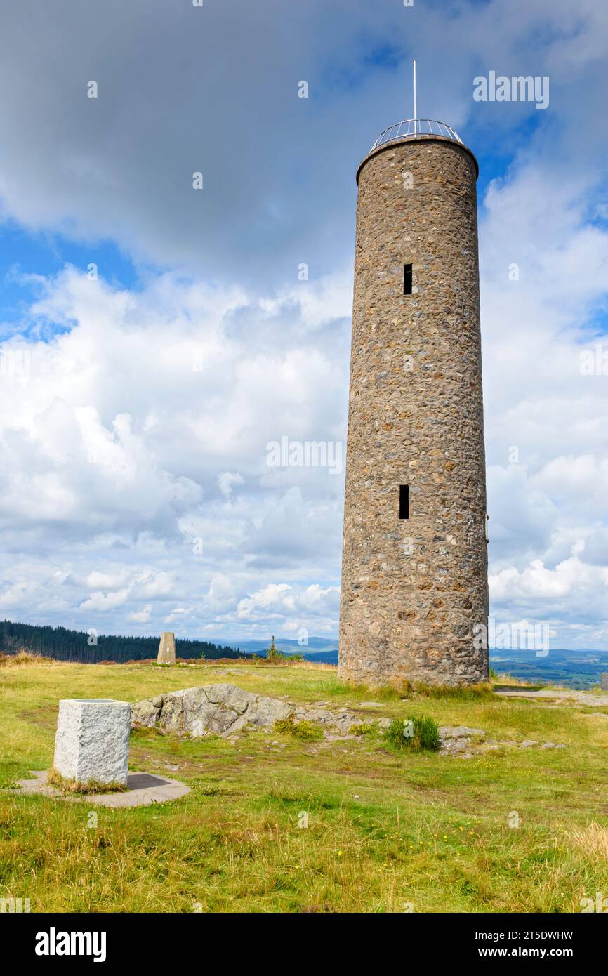 General Burnett's Monument on the summit of Scolty Hill, near Banchory ...
