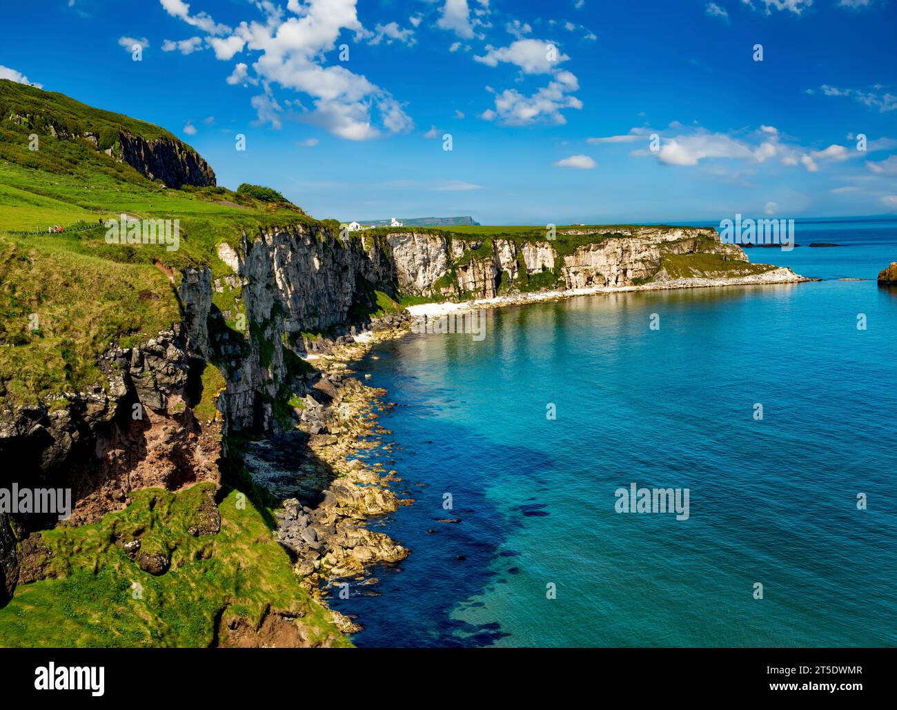 Larrybane from Carrick-a-rede, County Antrim, Northern Ireland Stock ...