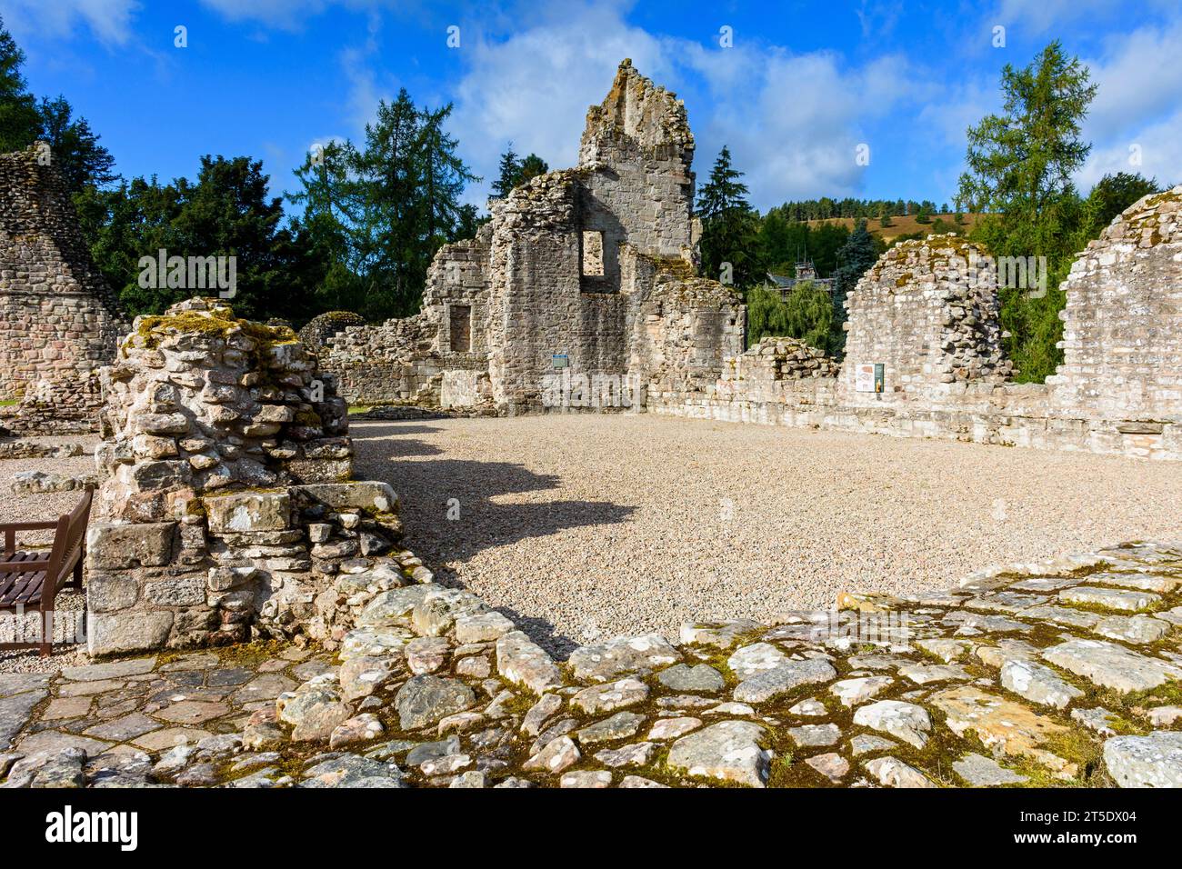 Kildrummy Castle (13th century), Aberdeenshire, Scotland, UK. The ...