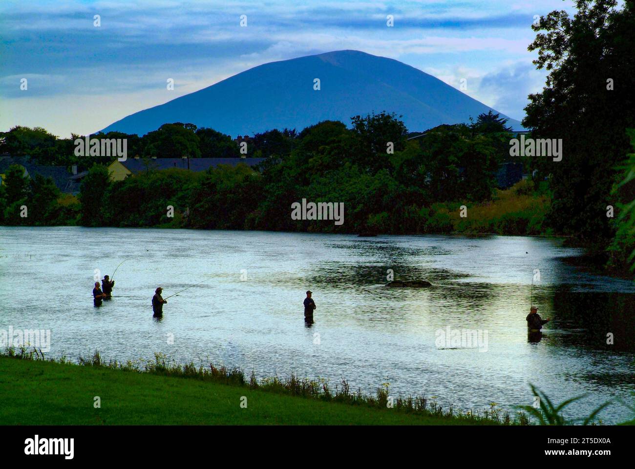 Salmon Fishing Ballina Nephin River Moy, Co. Mayo Stock Photo - Alamy