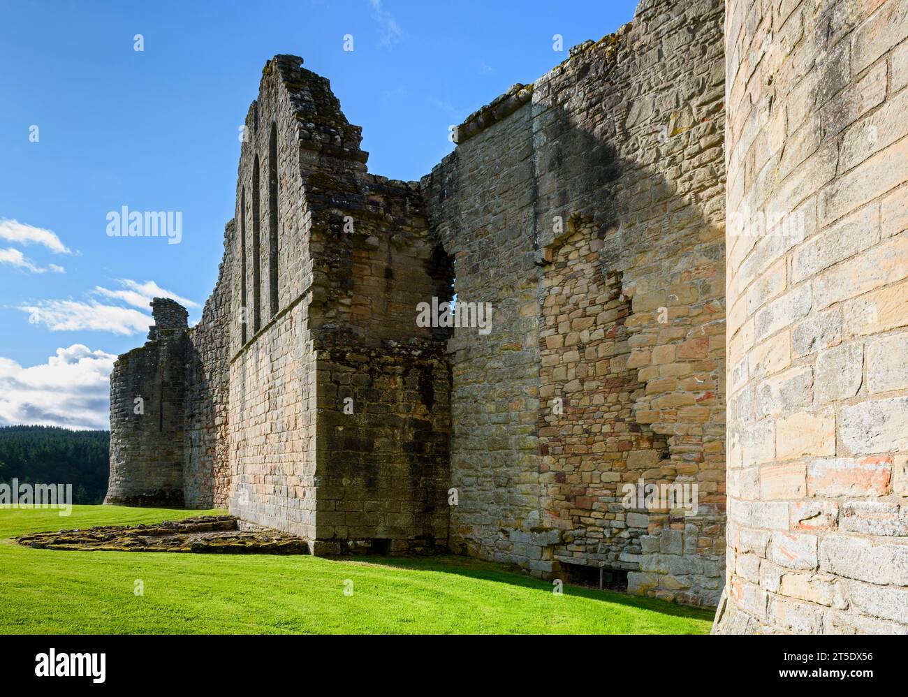 Kildrummy Castle (13th century), Aberdeenshire, Scotland, UK. Exterior ...