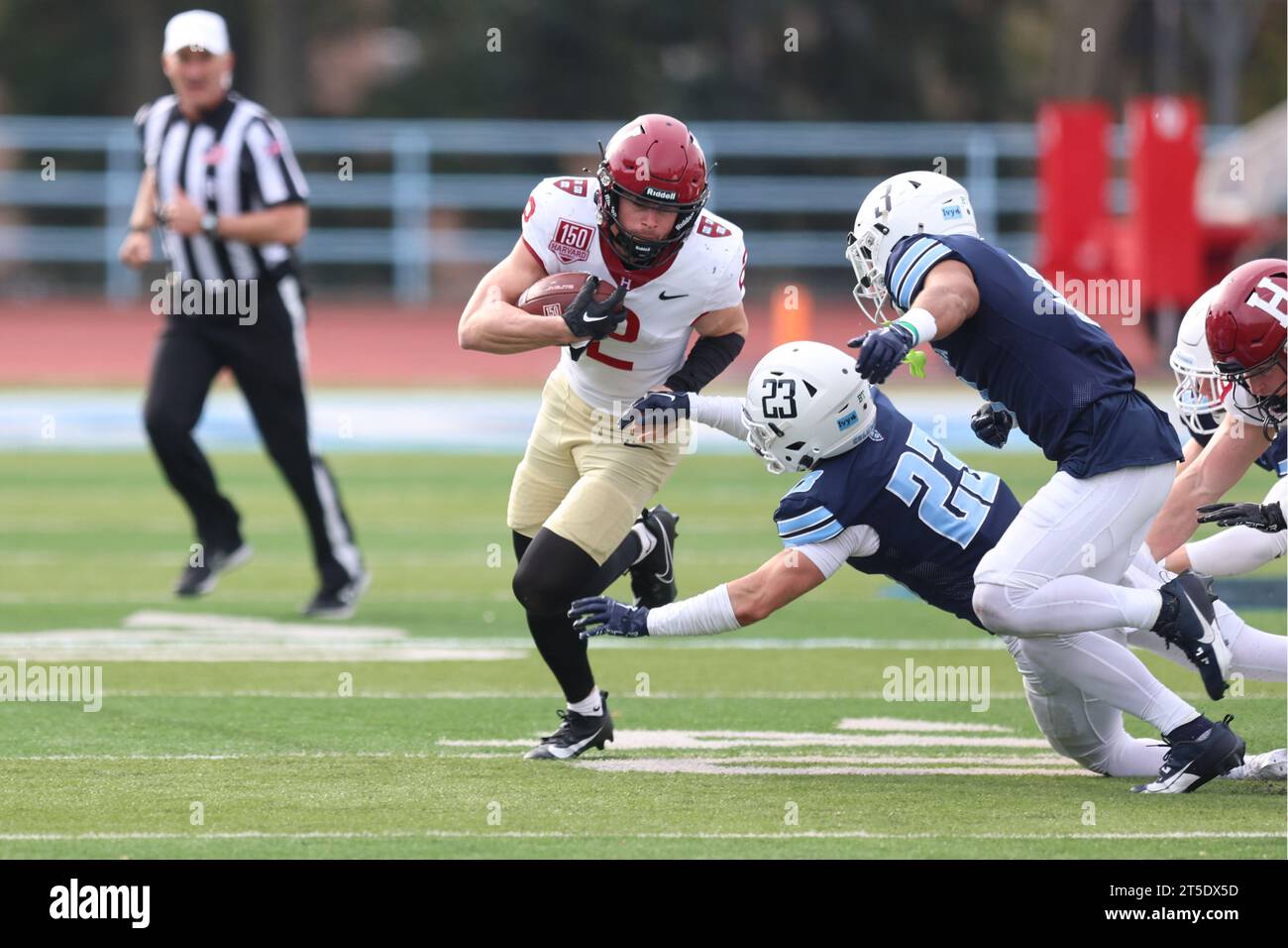 Harvard Crimson wide receiver Cooper Barkate #2 during action in the ...