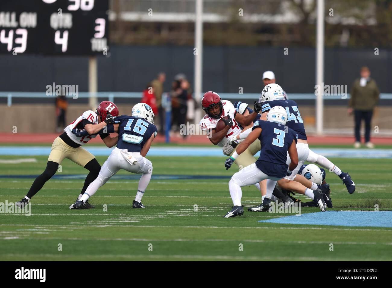 Harvard Crimson running back Malik Frederick #24 during action in the ...
