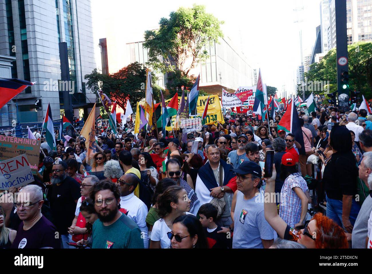 Sao Paulo SP, 11/04/2023 - Demonstration/Day/Worldwide/People/Palestine/In/SP Sao Paulo SP, 11 ...