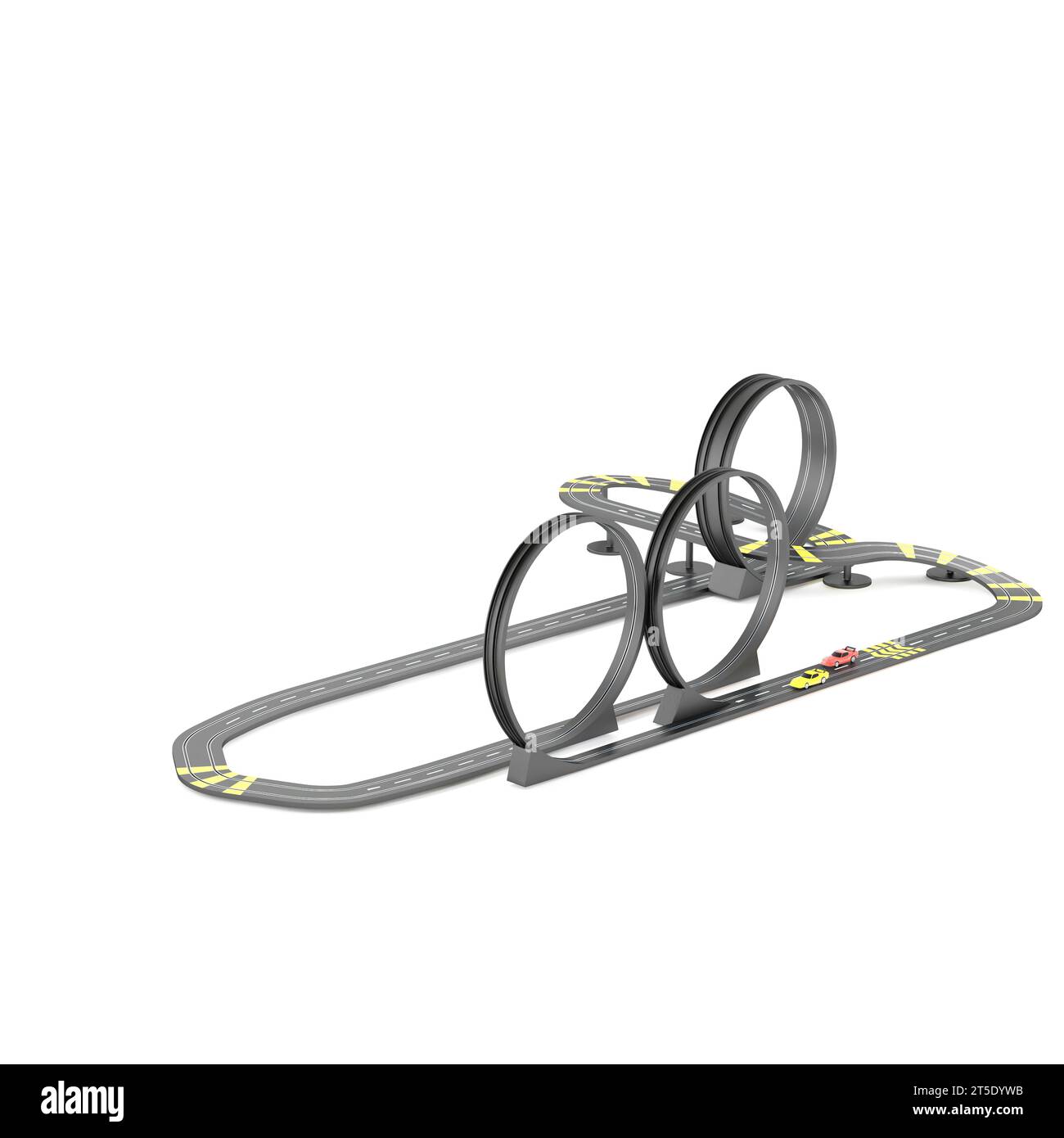 Winding track Cut Out Stock Images & Pictures - Alamy