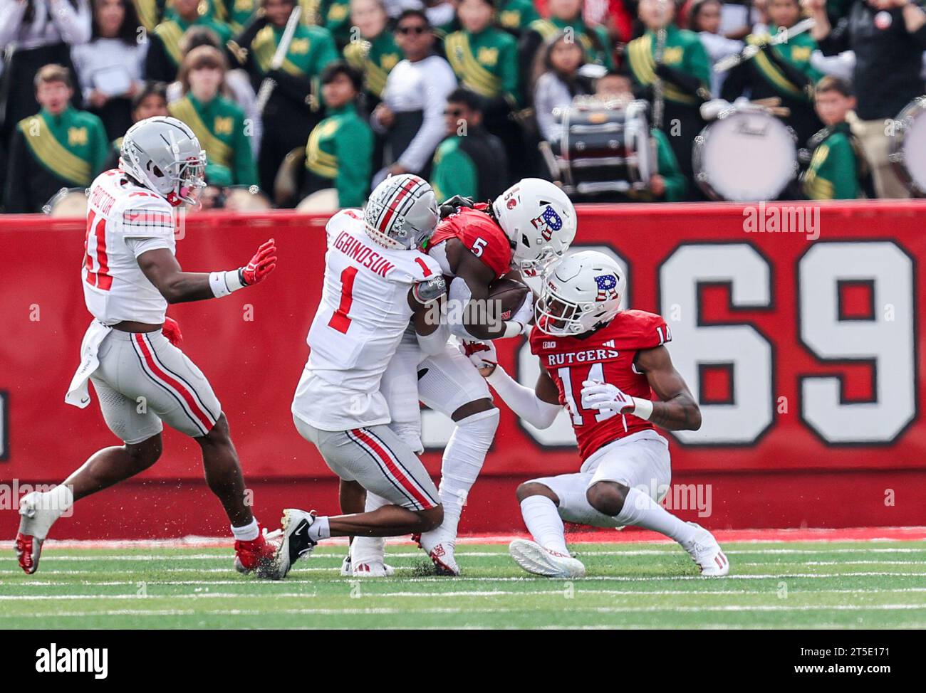 Piscataway, NJ, USA. 4th Nov, 2023. Ohio State Buckeyes cornerback ...