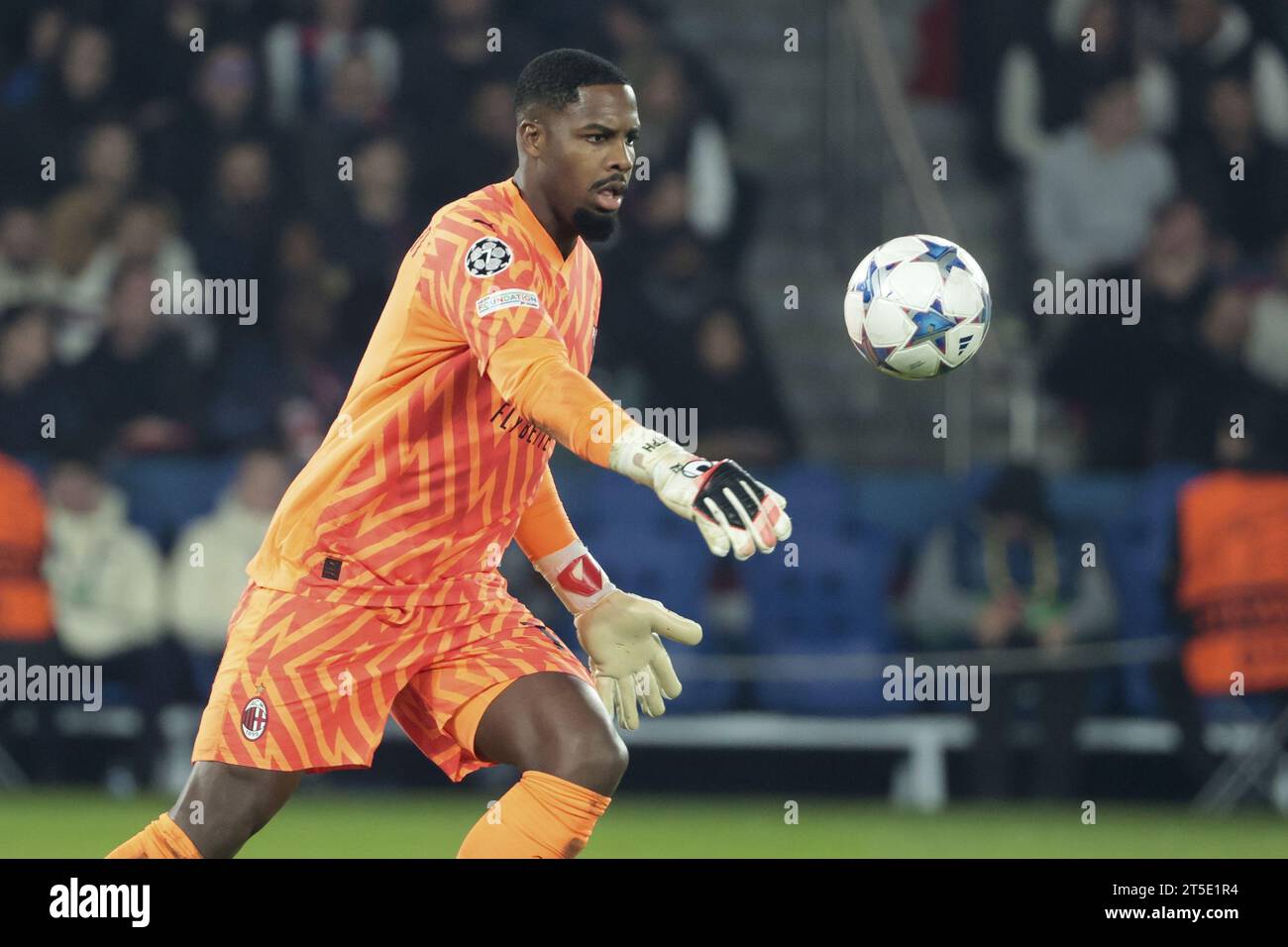 AC Milan goalkeeper Mike Maignan during the UEFA Champions League ...