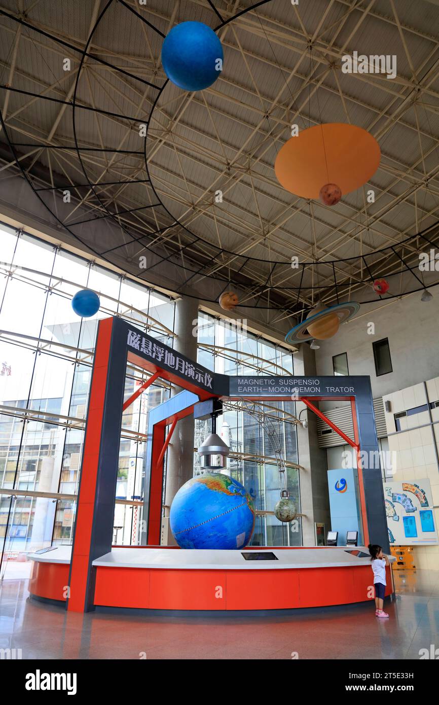 Magnetic levitation ground moon demonstration instrument in a science ...