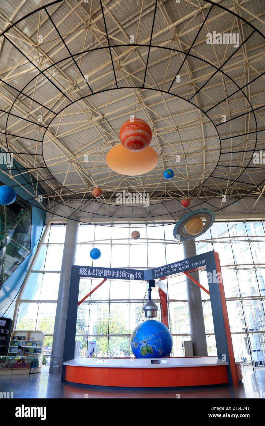 Magnetic levitation ground moon demonstration instrument in a science ...