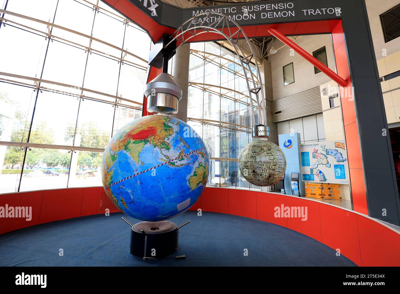 Magnetic levitation ground moon demonstration instrument in a science ...