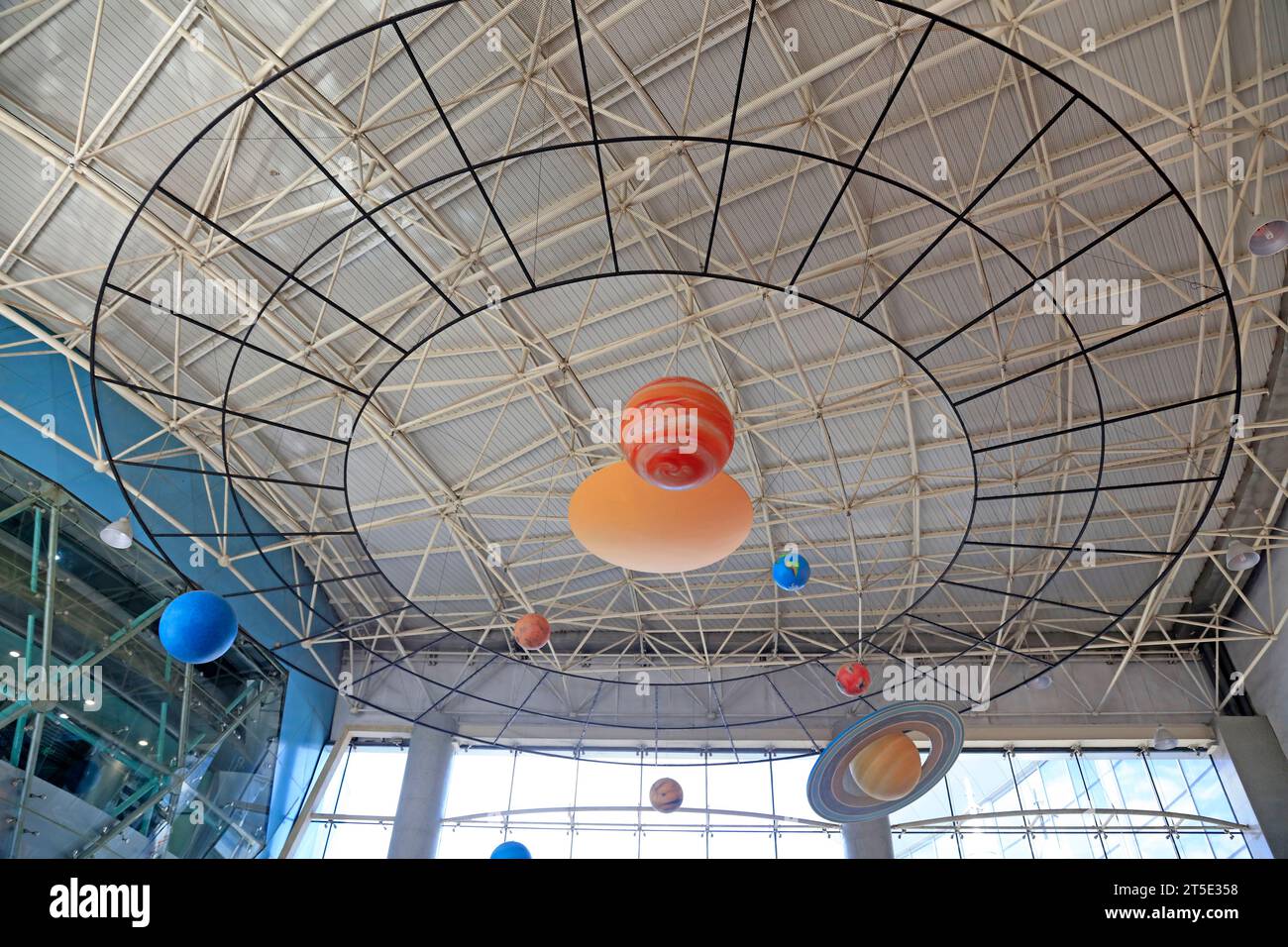 Solar system demonstration in science and Technology Museum Stock Photo ...