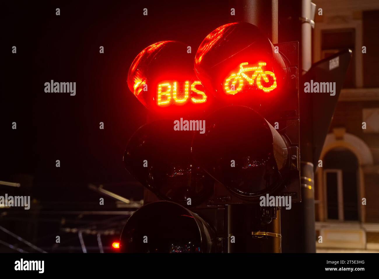 Cluj-Napoca, Romania - September 30, 2023: Traffic lights with red ...
