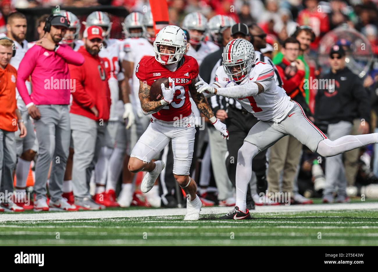 Piscataway, NJ, USA. 4th Nov, 2023. Rutgers Scarlet Knights wide ...