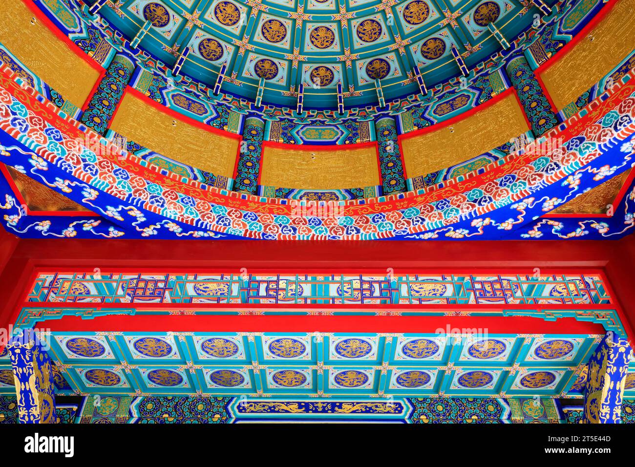 Traditional architectural structure of Chinese Pavilion Stock Photo - Alamy