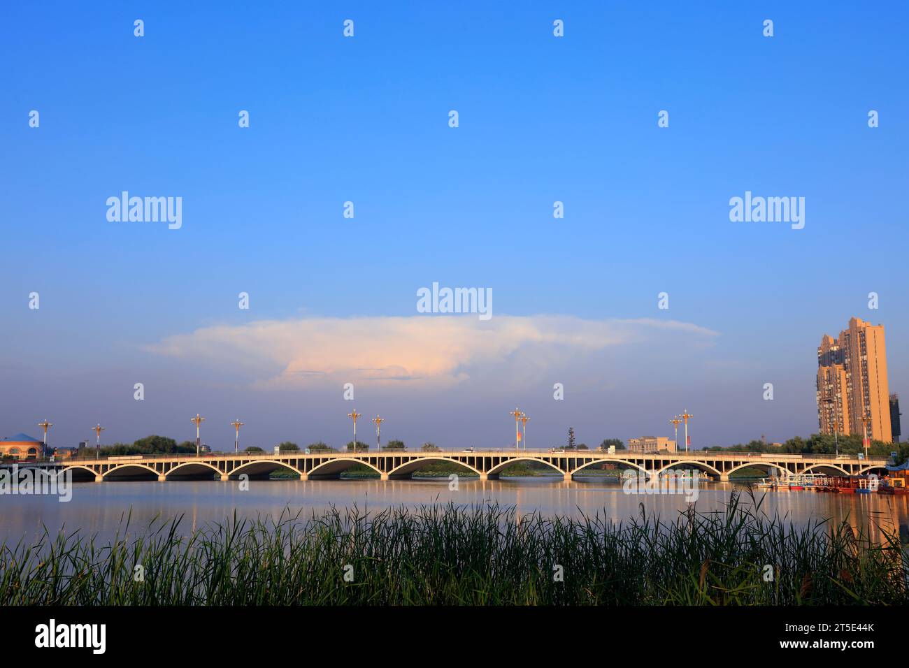 Traditional Chinese Bridge Architecture scenery Stock Photo - Alamy