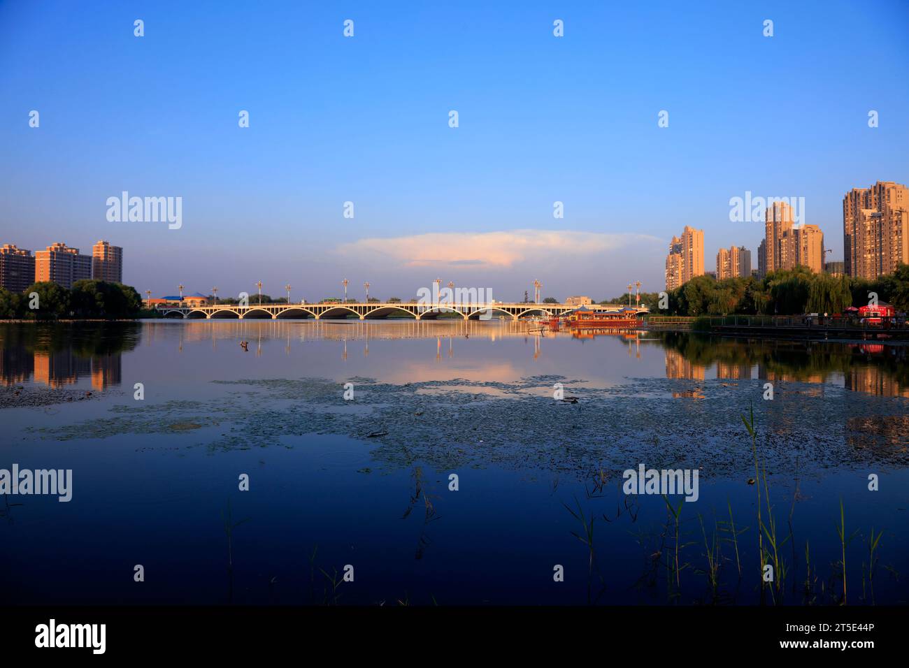 Traditional Chinese Bridge Architecture scenery Stock Photo - Alamy