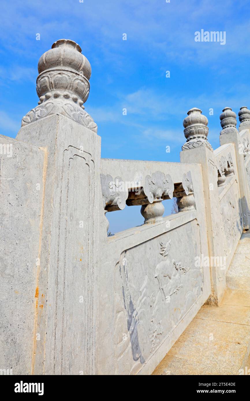 Stone bridge railings Stock Photo - Alamy