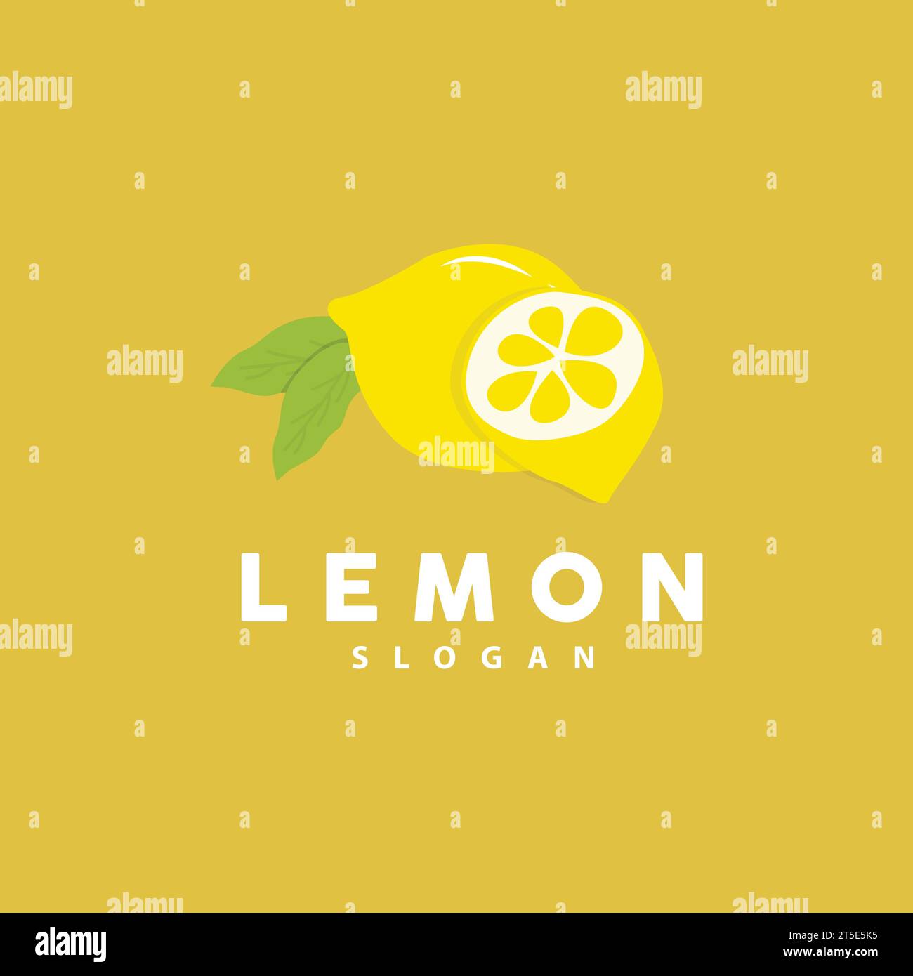 Lemon Logo, Luxurious Elegant Minimalist Design, Lemon Fresh Fruit ...