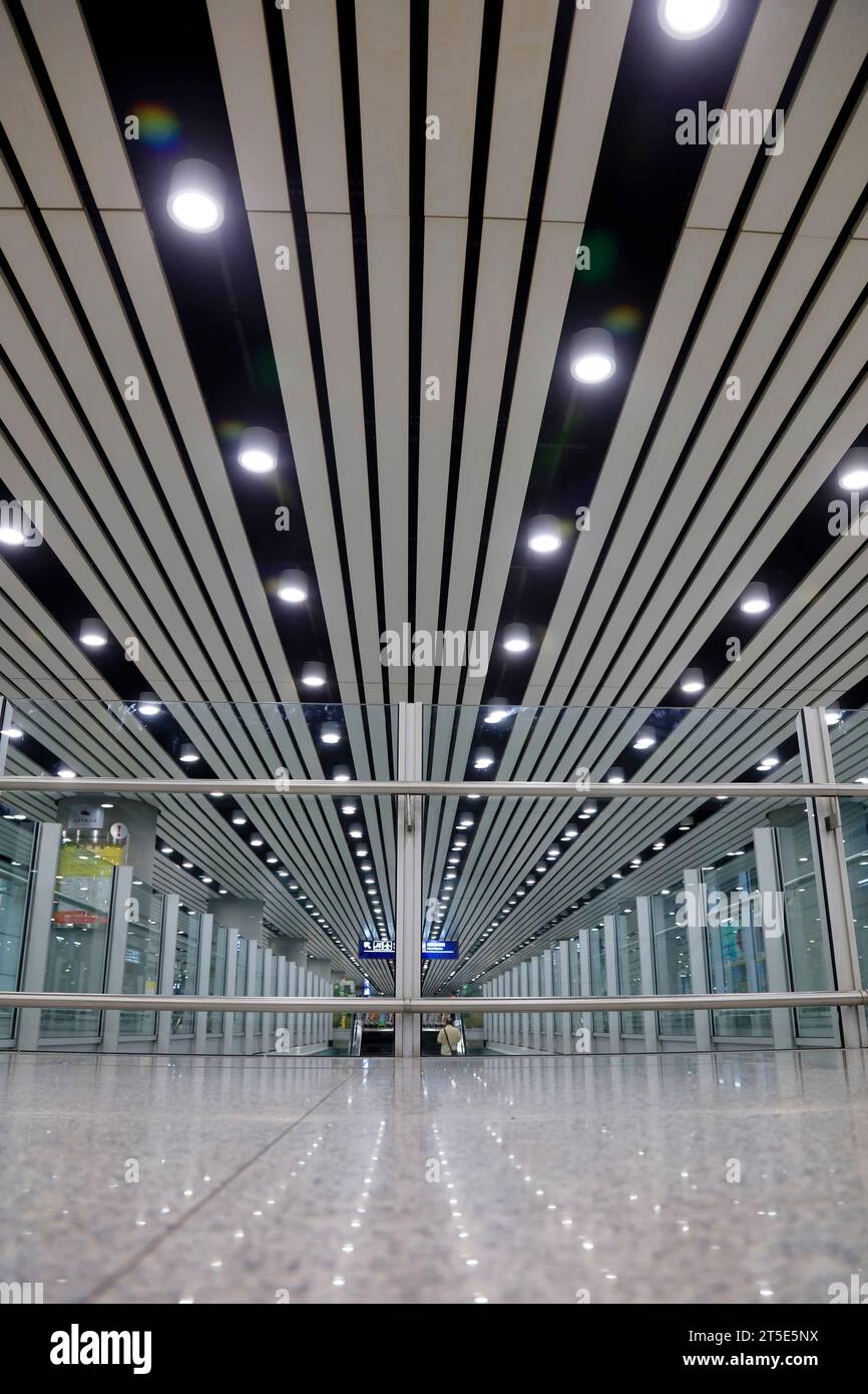 architectural landscape of the airport hall Stock Photo - Alamy