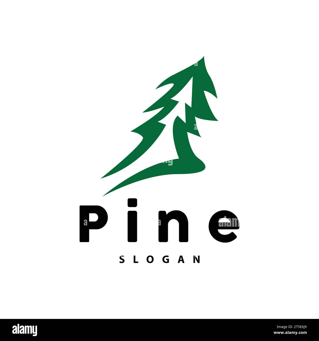 Pine Tree Logo, Luxurious Elegant Simple Design, Fir Tree Vector ...