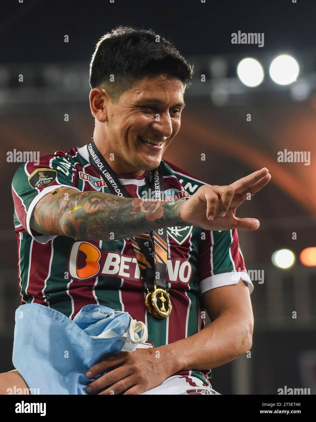 Rio De Janeiro, Brazil. 20th Oct, 2023. Fluminense players celebrating ...