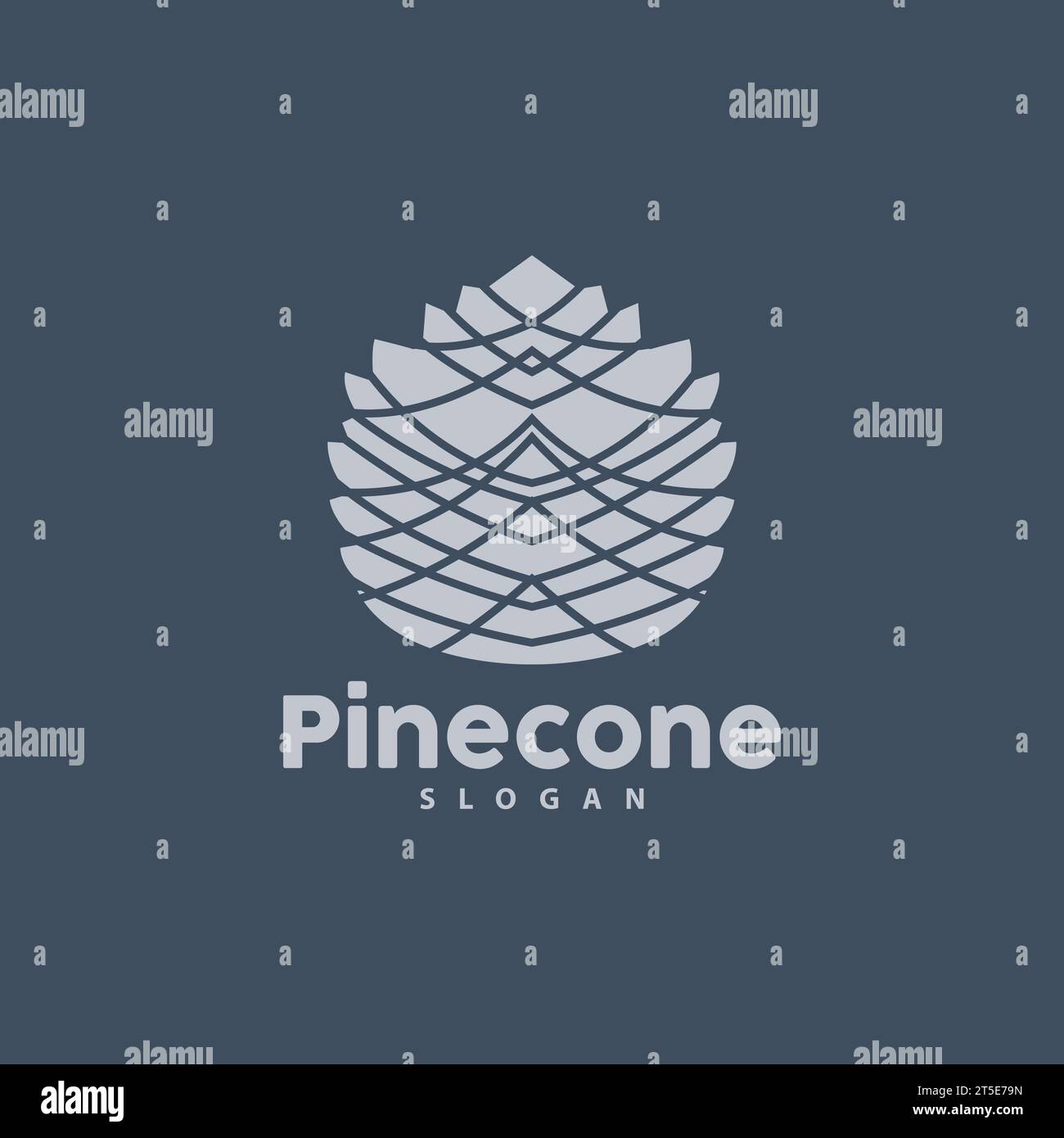 Pine Cone Logo, Elegant Luxury Pine Simple Design, Tree Acorn Icon ...