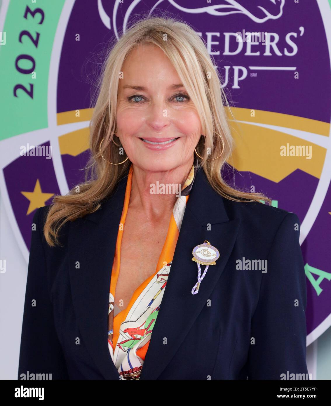 Arcadia, USA. 04th Nov, 2023. Bo Derek arrives at The 2023 Breeders Cup ...