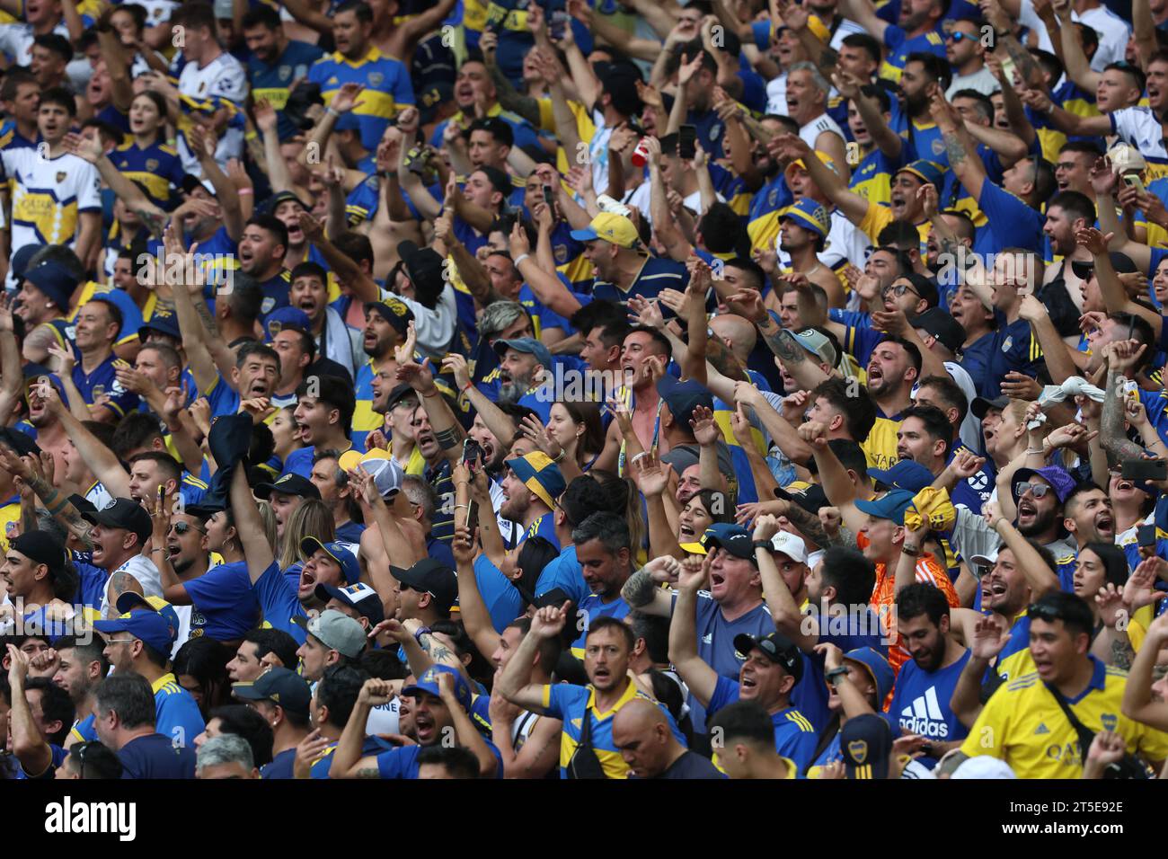 Rio de Janeiro, Brazil. 04th Nov, 2023. Supporters of Boca Juniors ...