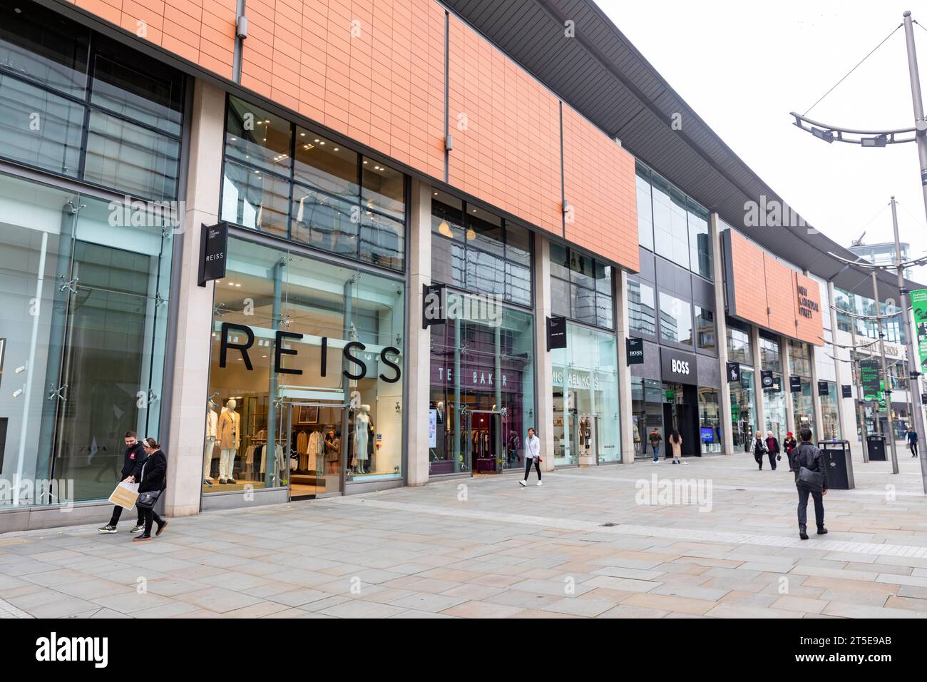 New Cathedral Street Manchester city centre, shopping and up market ...