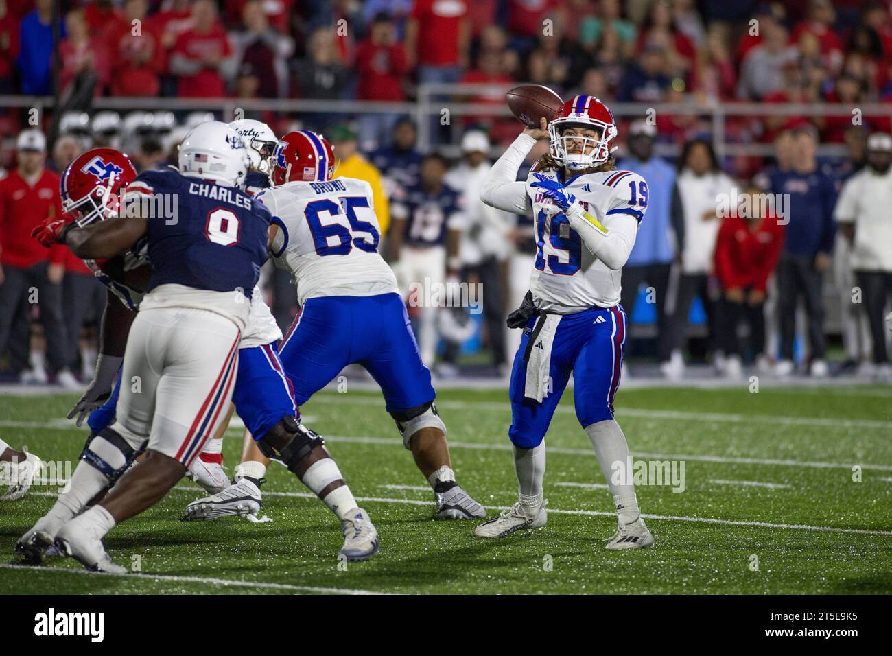 November 3, 2023: Louisiana Tech Bulldogs quarterback Hank Bachmeier ...