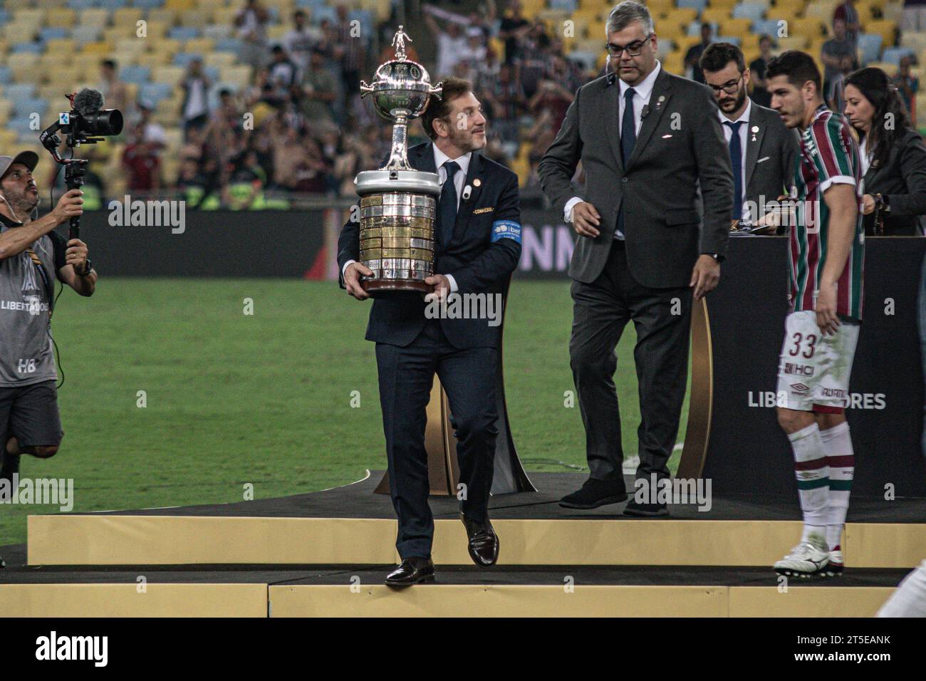 Rio De Janeiro, Brazil. 04th Nov, 2023. President of Conmebol Alejandro ...