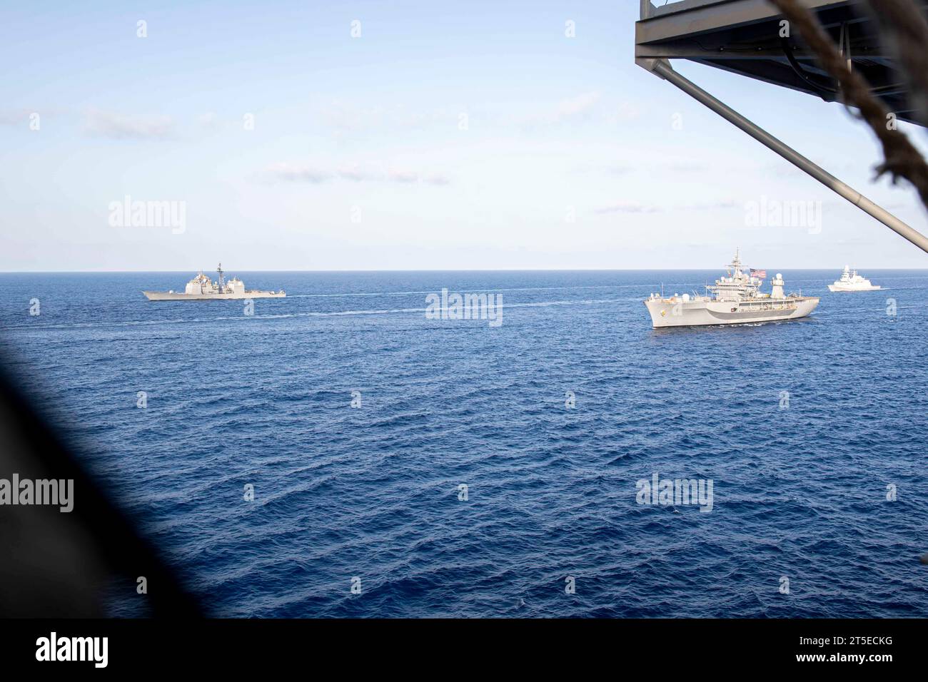 Ships from the Gerald R. Ford and Dwight D. Eisenhower Carrier Strike ...