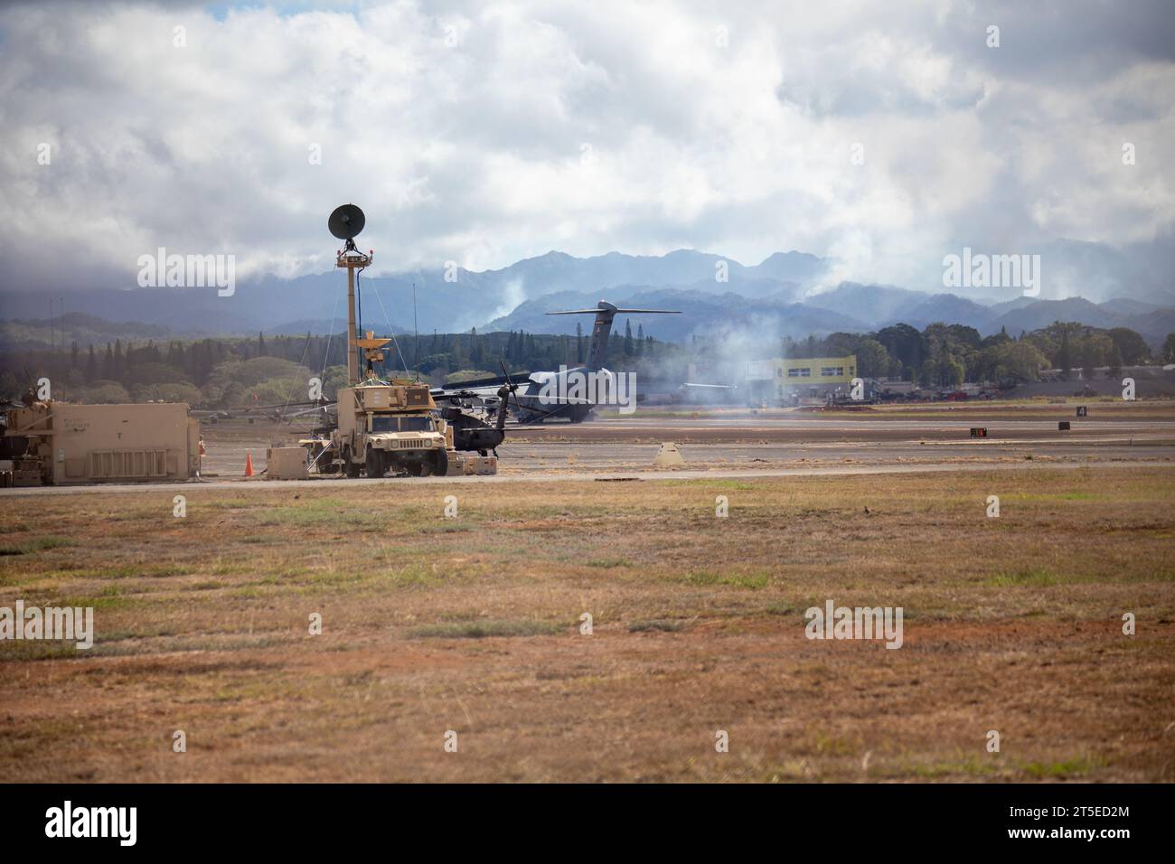 U.S. Air Force C-130, flies into Wheeler Army Airfield, Hawaii, Nov. 3 ...