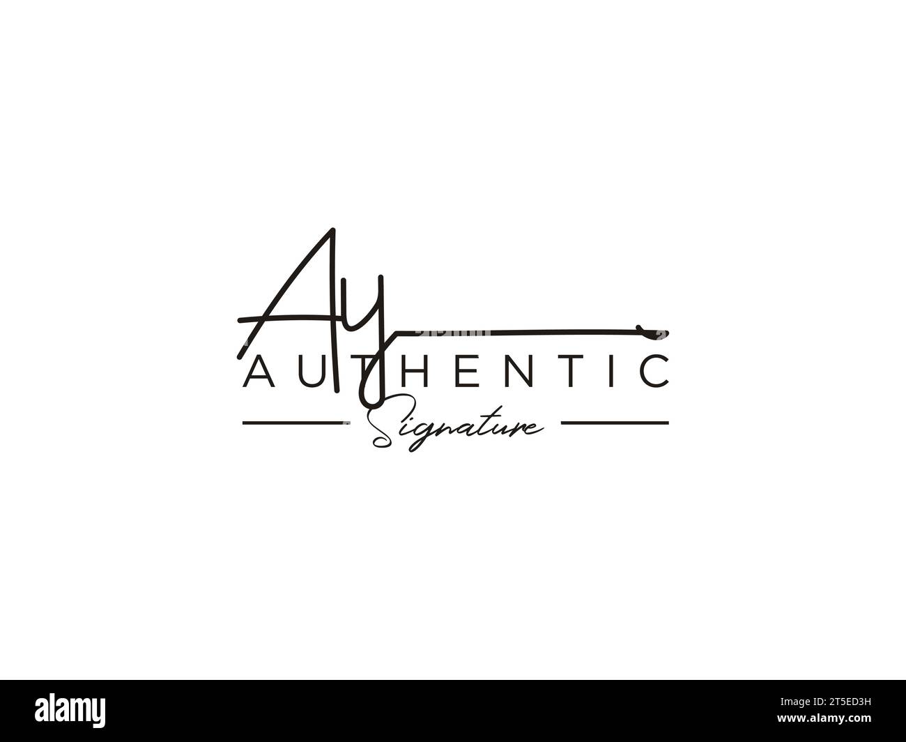 AY Signature Logo Template Vector Stock Vector Image & Art - Alamy