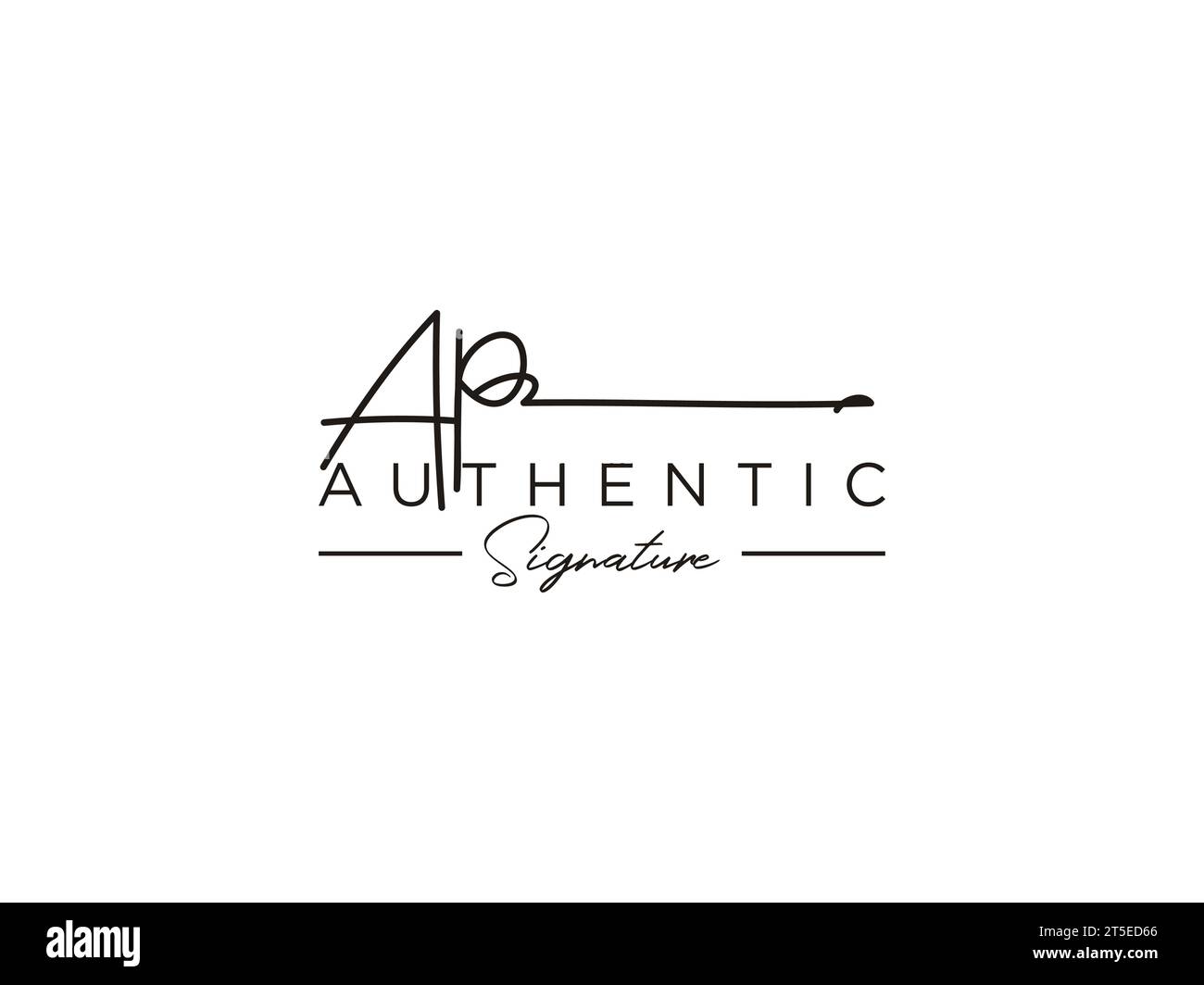 AP Signature Logo Template Vector Stock Vector Image & Art - Alamy
