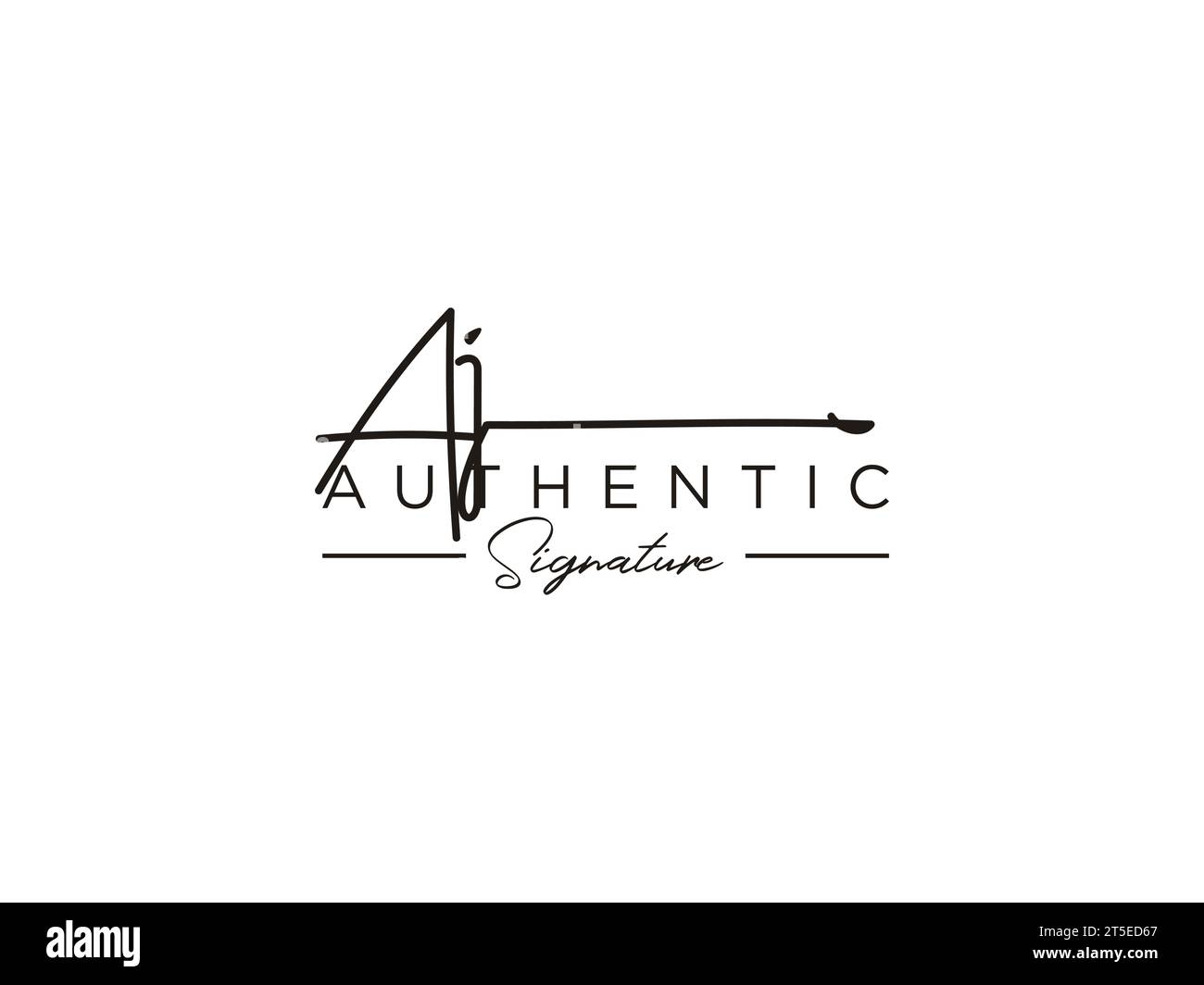 AJ Signature Logo Template Vector Stock Vector Image & Art - Alamy