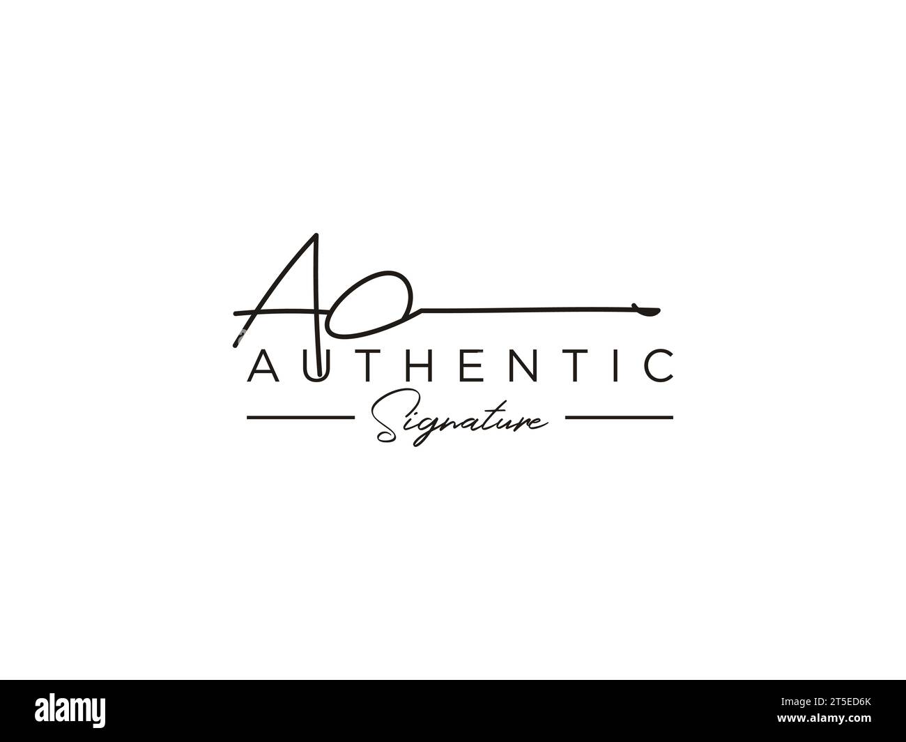 AO Signature Logo Template Vector Stock Vector Image & Art - Alamy