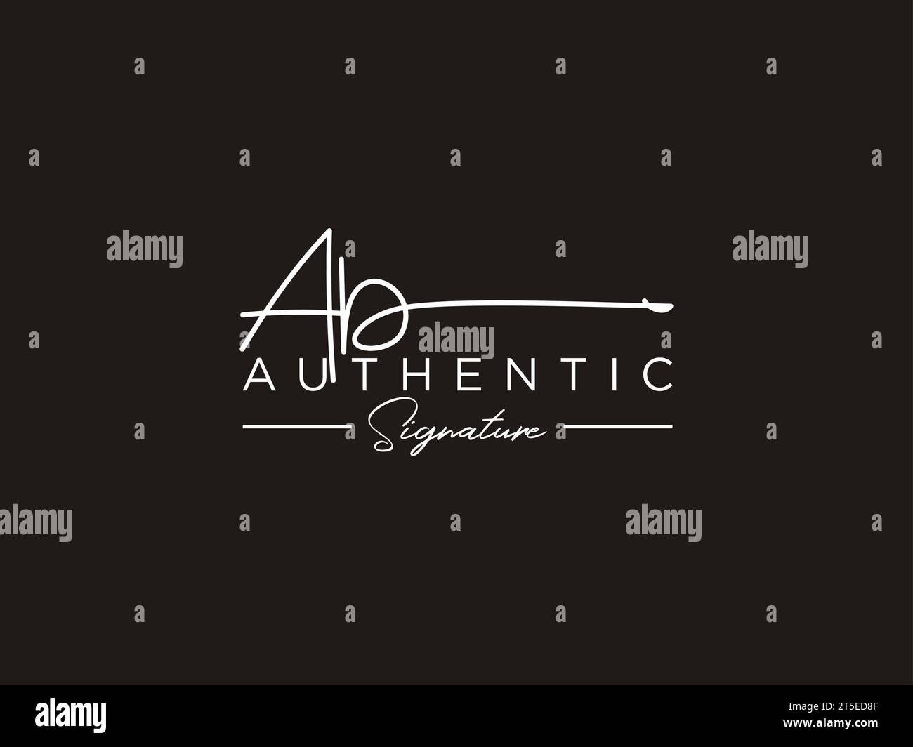 AB Signature Logo Template Vector Stock Vector Image & Art - Alamy