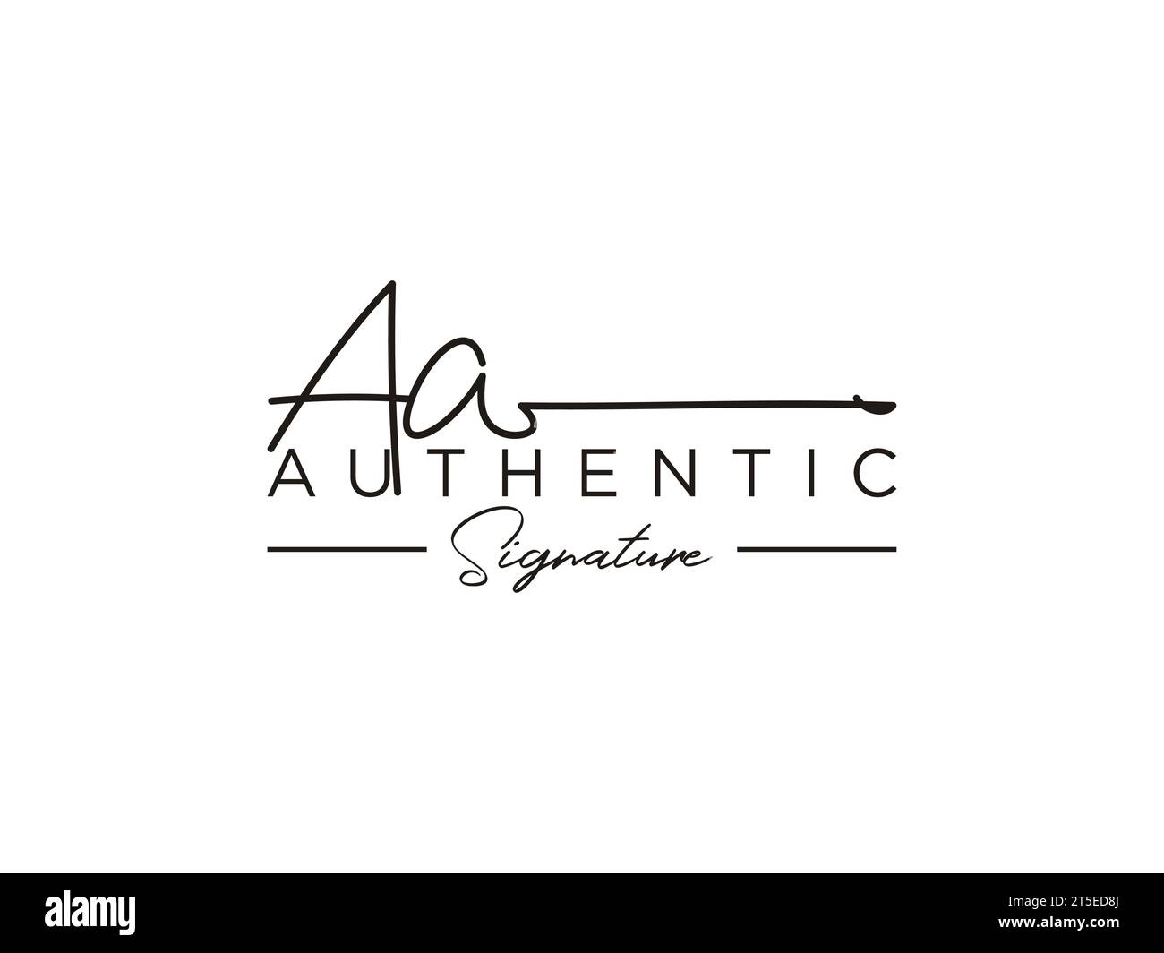 AA Signature Logo Template Vector Stock Vector Image & Art - Alamy