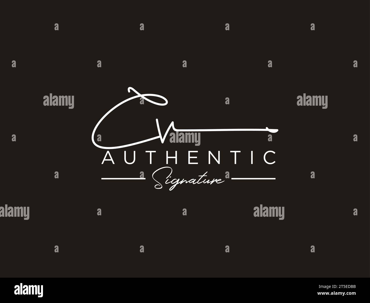 CV Signature Logo Template Vector Stock Vector Image & Art - Alamy