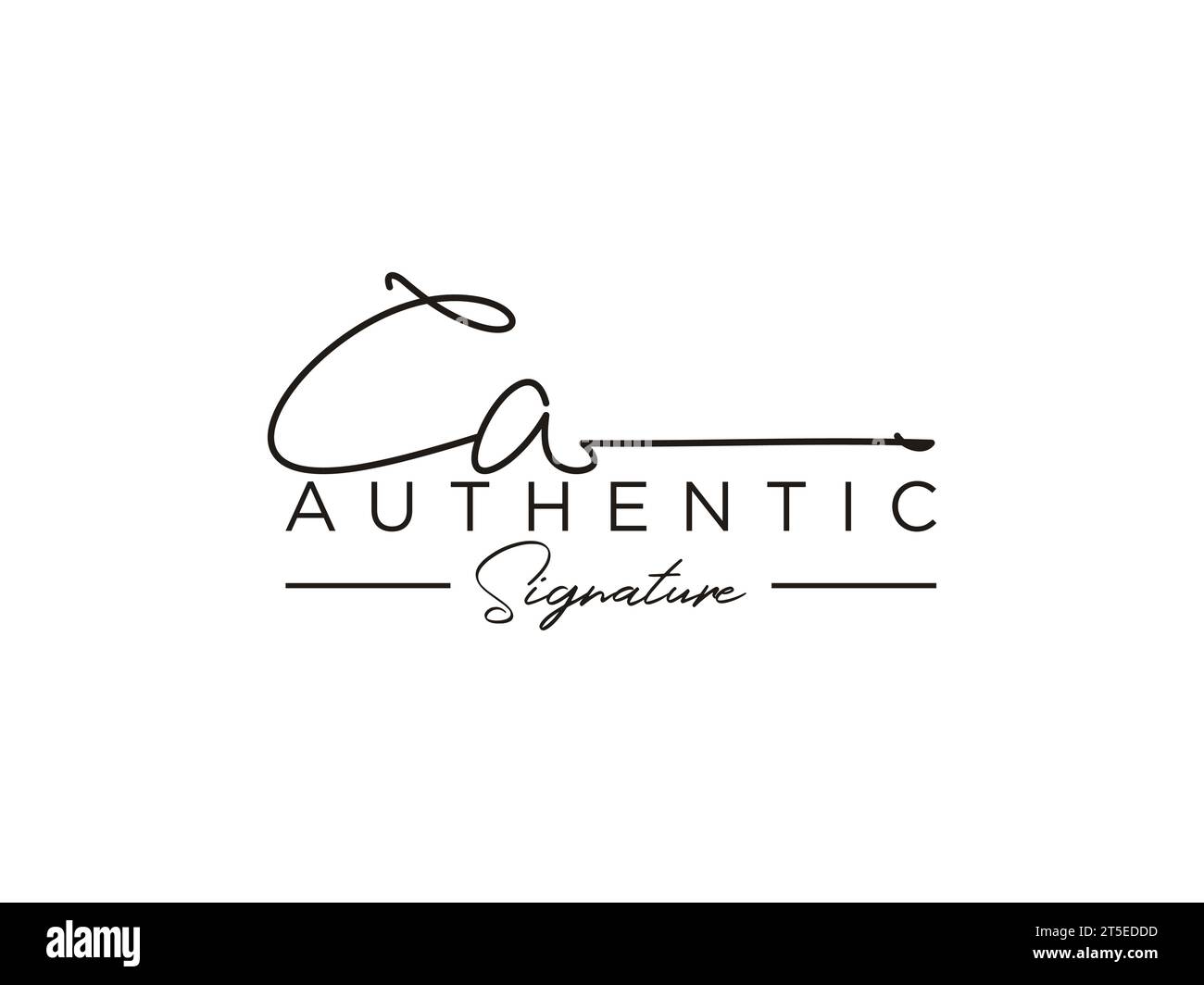 CA Signature Logo Template Vector Stock Vector Image & Art - Alamy