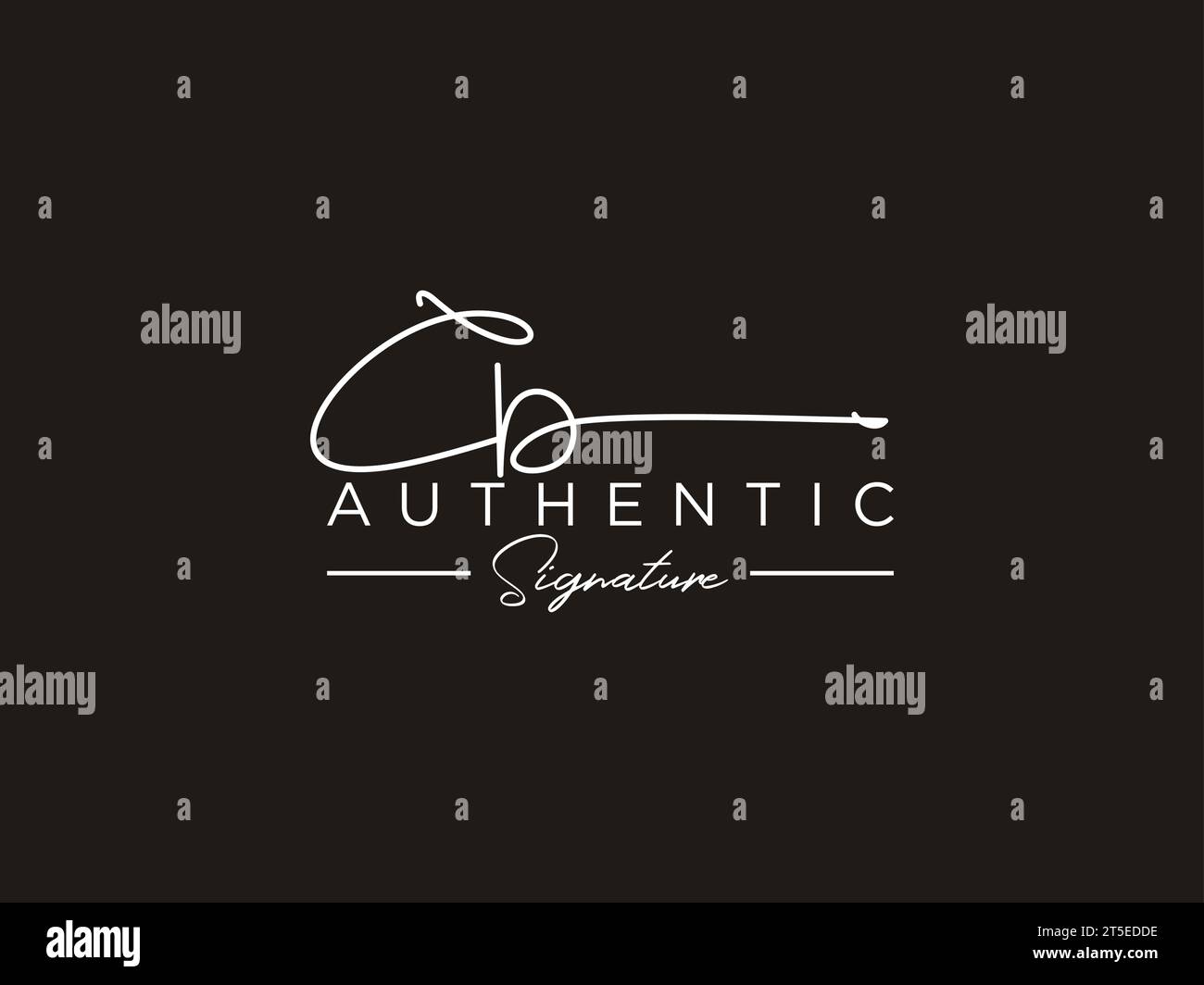 CB Signature Logo Template Vector Stock Vector Image & Art - Alamy