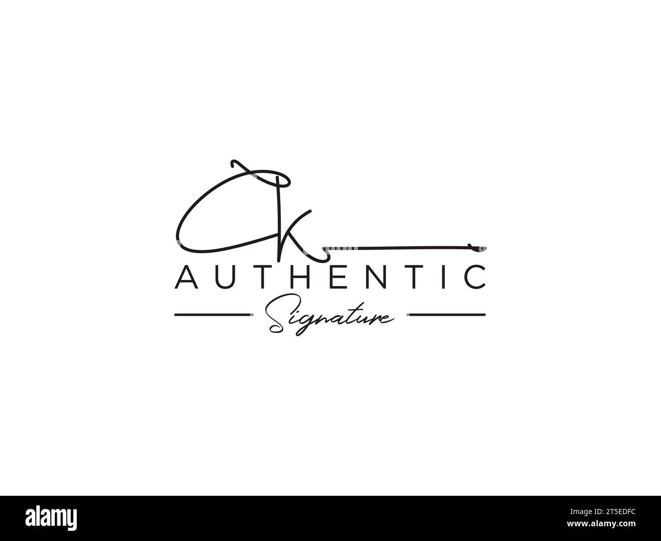 CK Signature Logo Template Vector Stock Vector Image & Art - Alamy