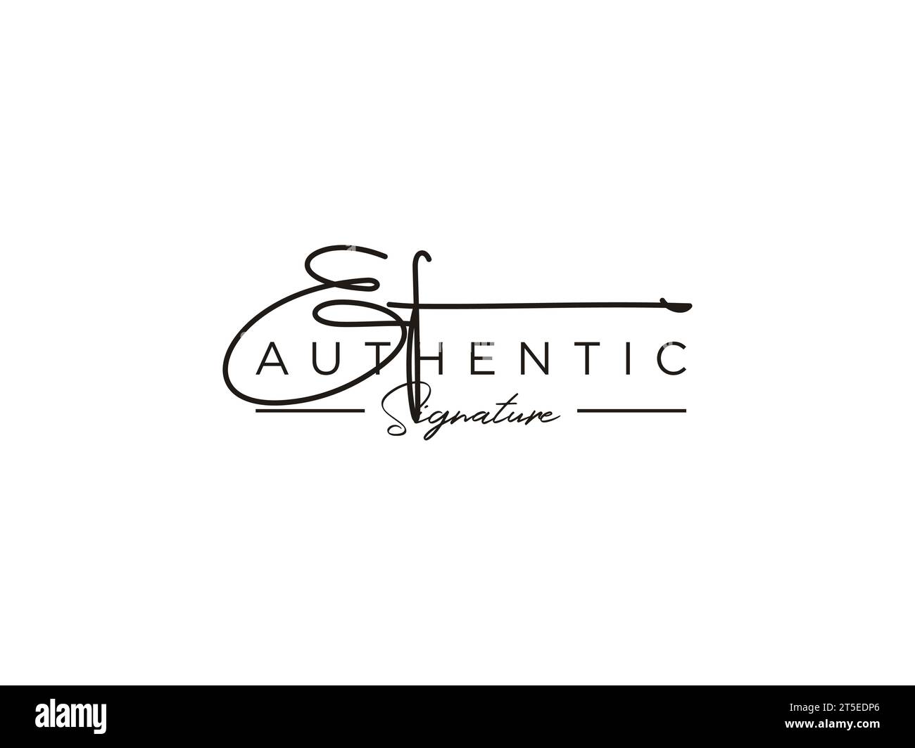 EF Signature Logo Template Vector Stock Vector Image & Art - Alamy