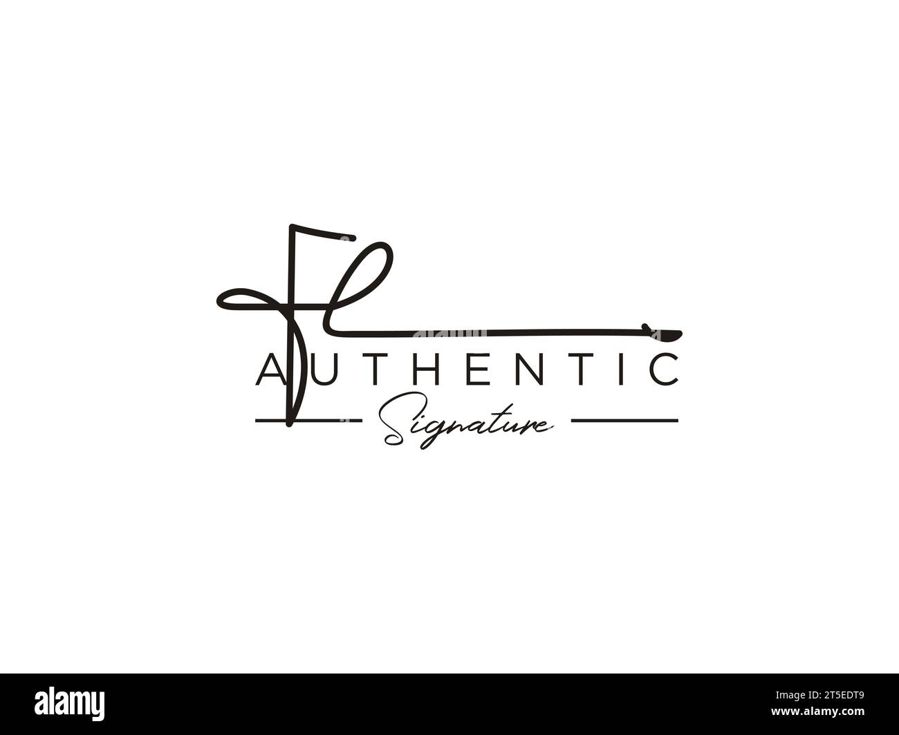 FE Signature Logo Template Vector Stock Vector Image & Art - Alamy