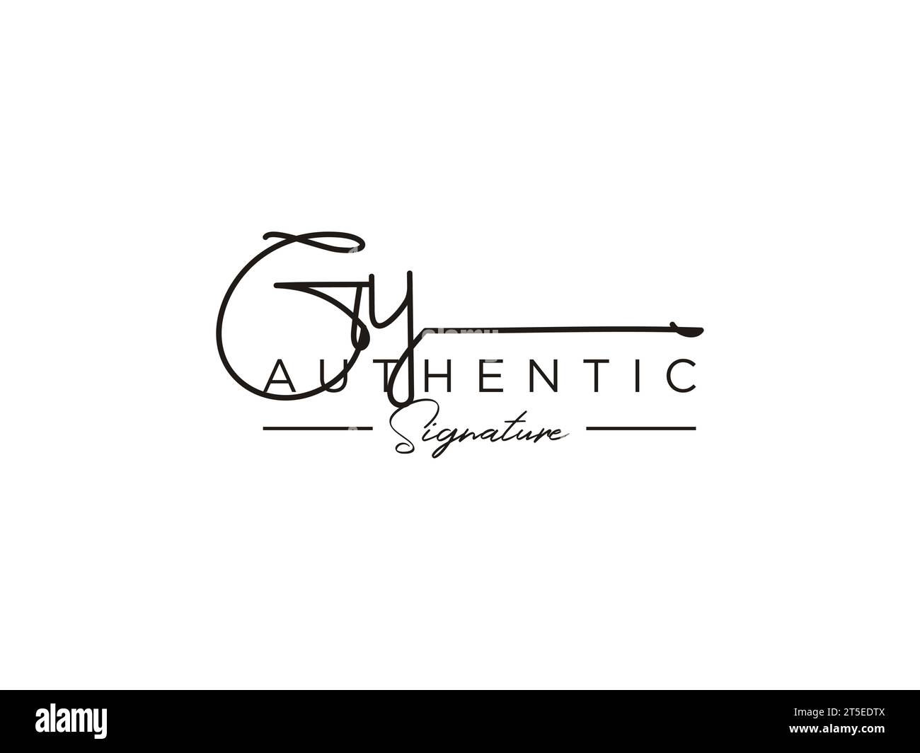 GY Signature Logo Template Vector Stock Vector Image & Art - Alamy
