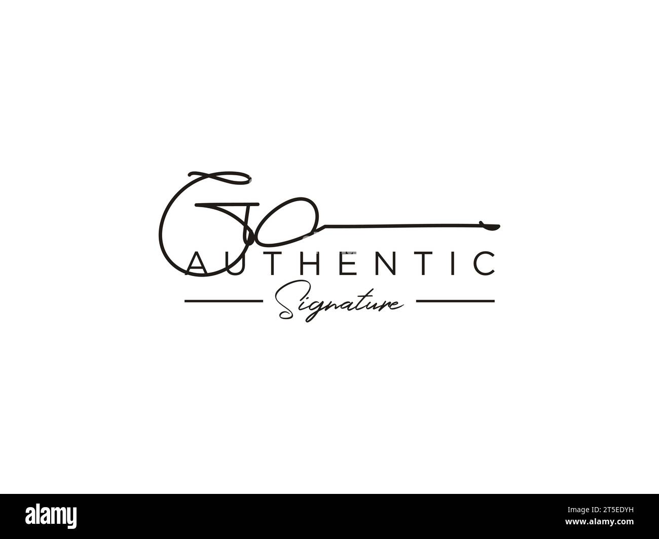 GO Signature Logo Template Vector Stock Vector Image & Art - Alamy
