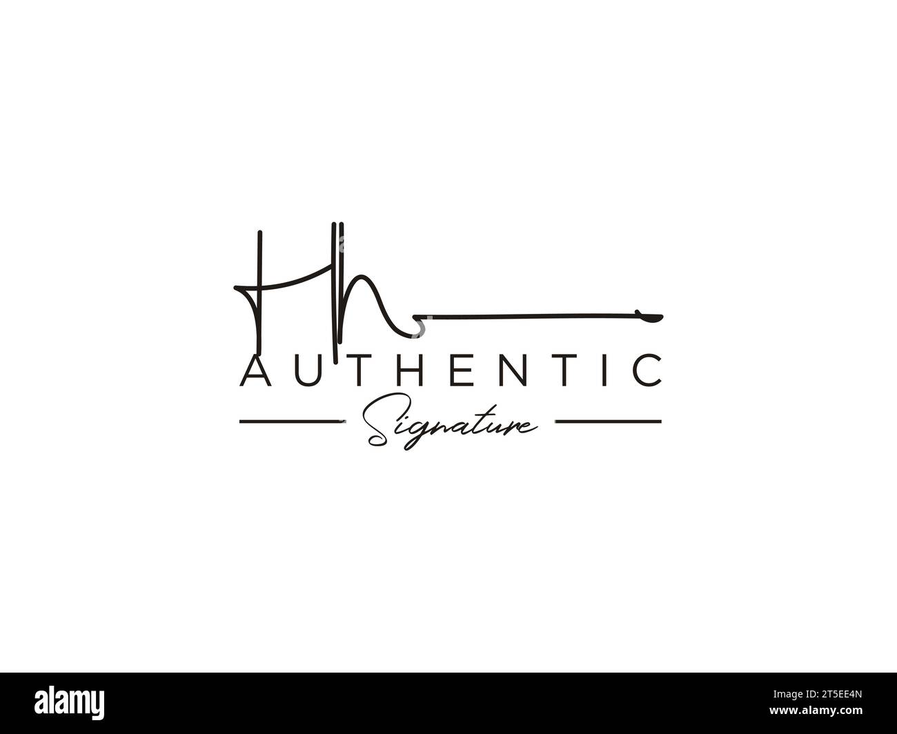 HH Signature Logo Template Vector Stock Vector Image & Art - Alamy